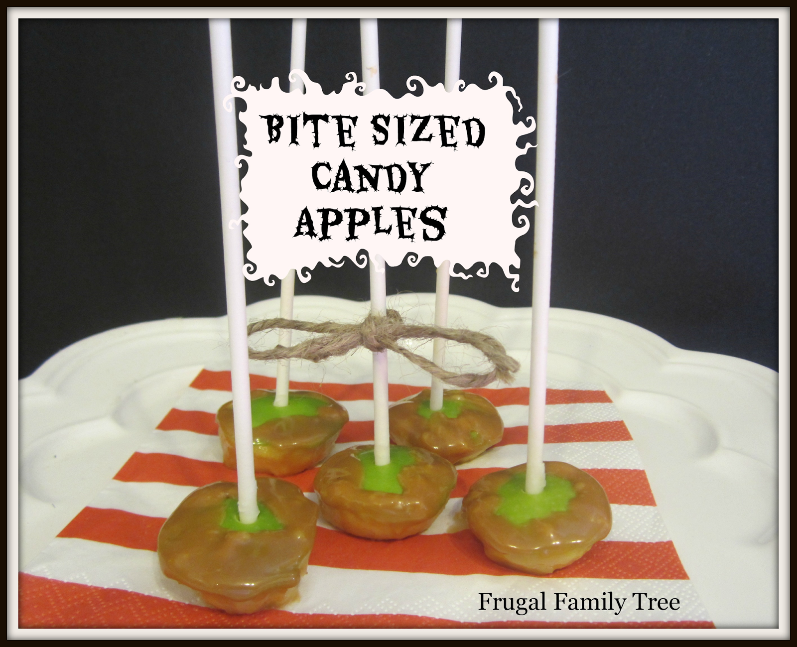Bite Sized Candy Apples | Frugal Family Tree