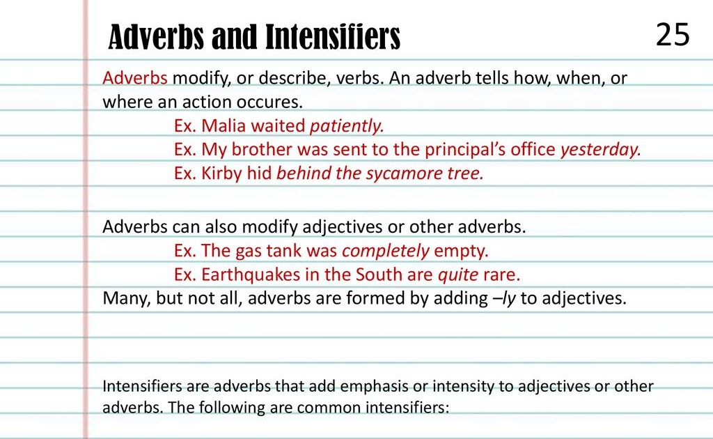 Handy Stuff 4 the English Class: INTENSIFIERS