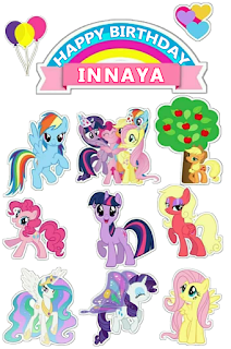 CUP CAKE TOPPER KUDA PONI