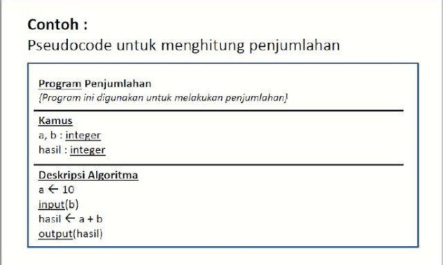 Pengertian PseudoCode dan Contohnya - Photograpy