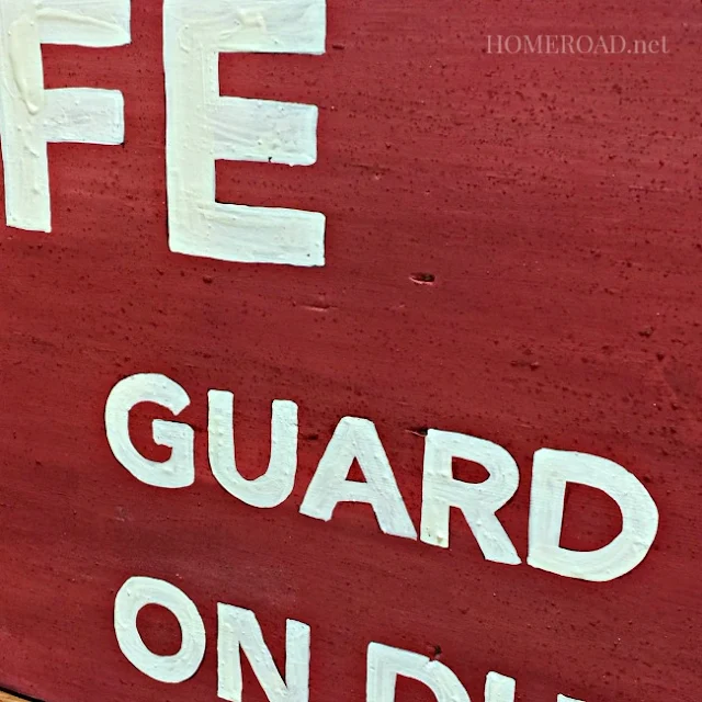 How to Paint a Lifeguard on Duty Sign