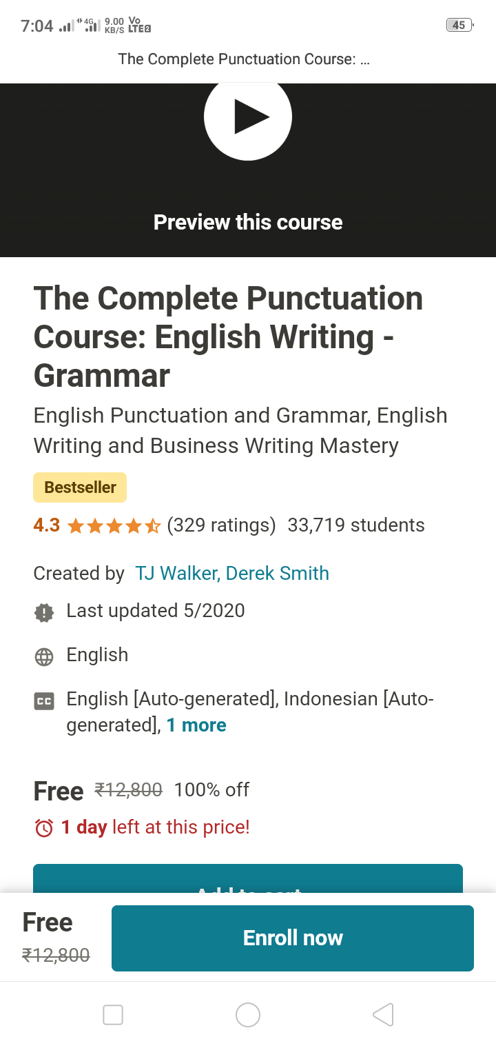 The complete punctuation course: writing English grammar