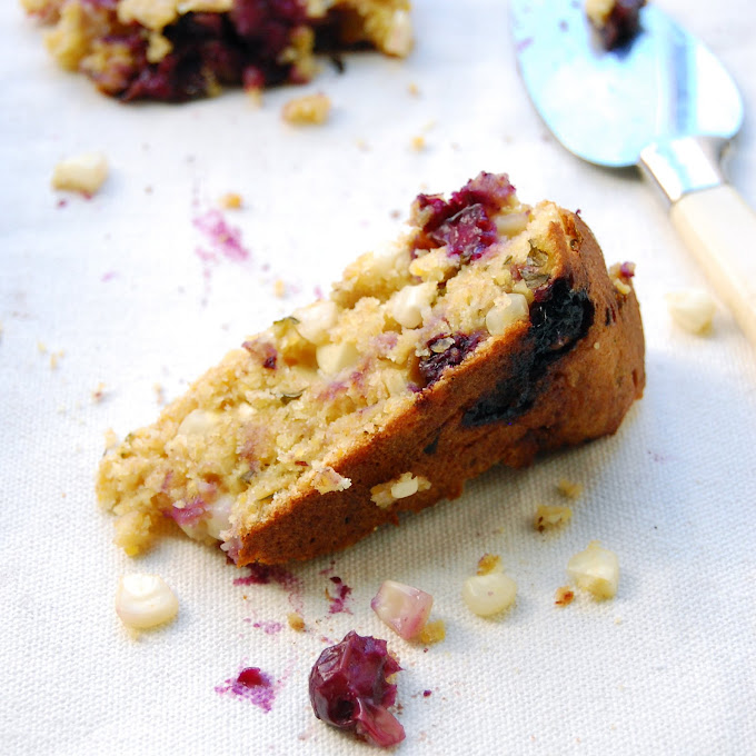 palate/palette/plate: Blueberry Cornbread with Basil & Lime