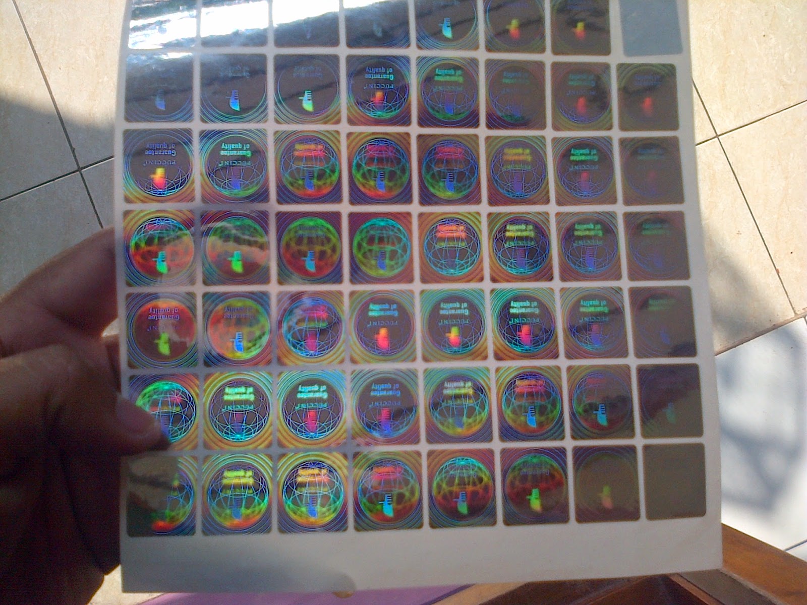 Cetak Stiker Hologram di Jakarta | Kencana Printing ~ Jasa Percetakan ...