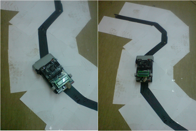 My projects: Robot RP6 - Line following - Faculty project (video)