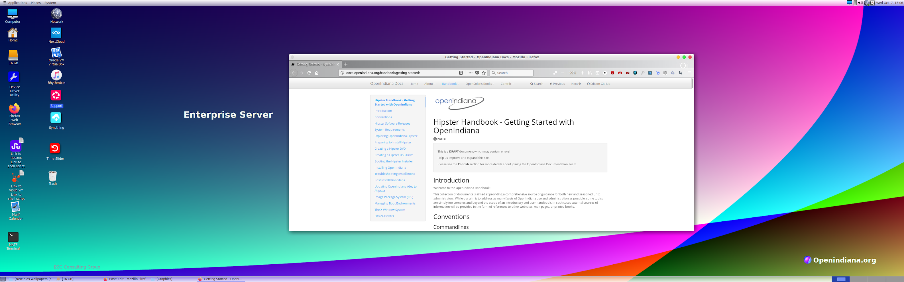 oios openindiana screenshots and wallpapers