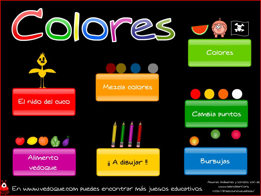 Los peques y el ordenador: Juego con los colores