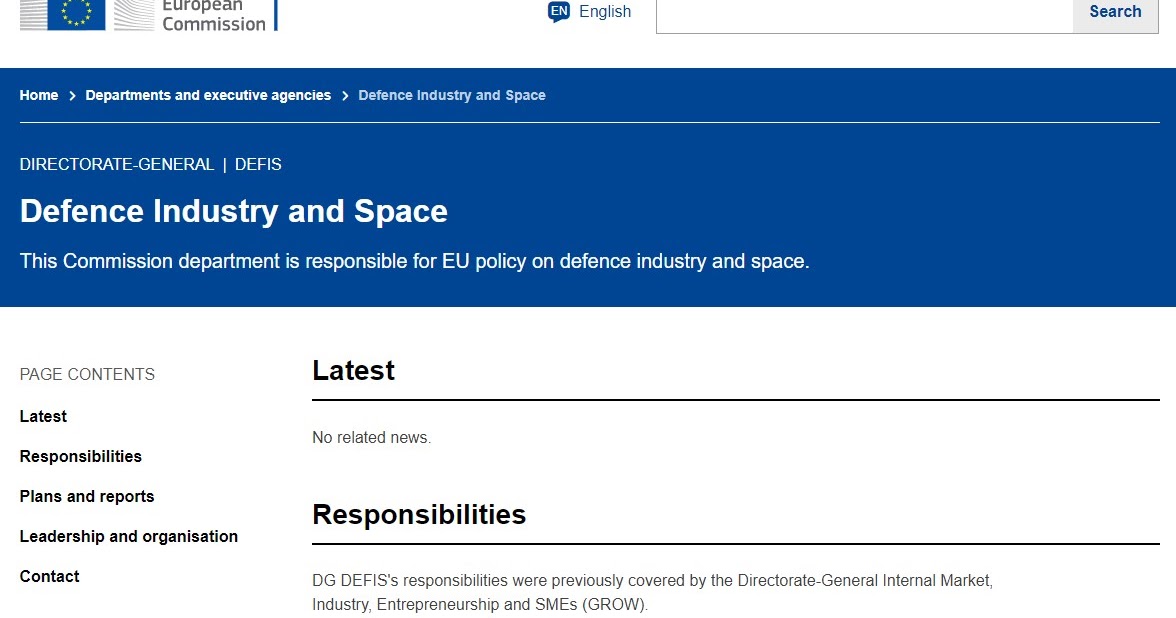 What exactly is the new EU DG DEFIS and how does it impact the ...