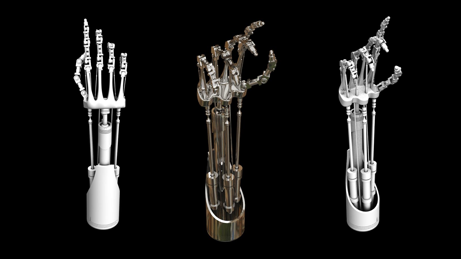 SONI ANIMATICS: Terminator Hand 3D Model