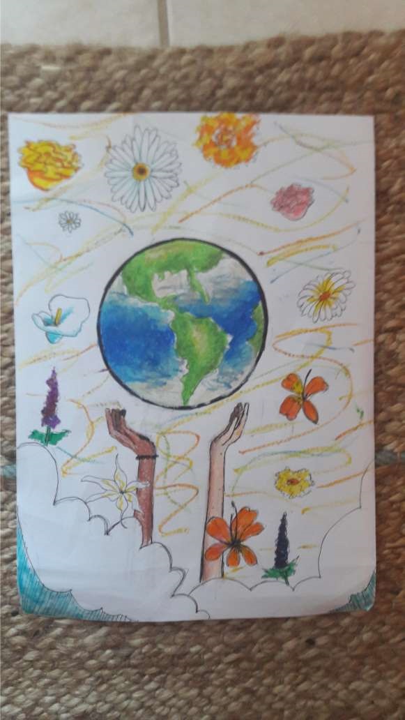 Vicky s English Class Students Create Earth Day Posters vicky-s-english-class-students-create-earth-day-posters