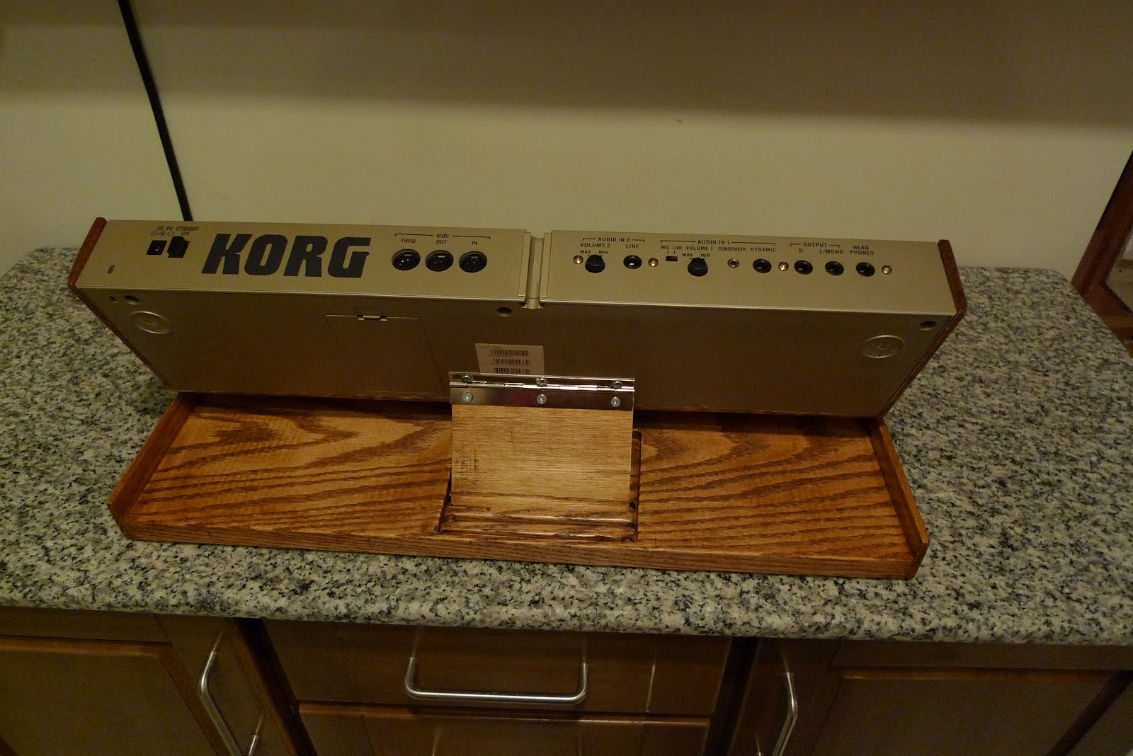 MATRIXSYNTH: Hinged KORG MicroKORG with Movable Front Panel