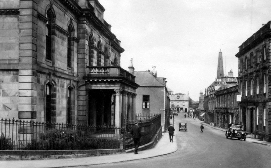 Tour Scotland: Old Photograph Low Street Banff Scotland
