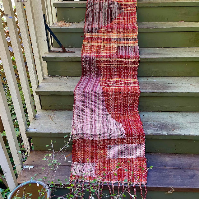 CENTERING WITH FIBER: weaving saori banners, and spinning on my ...