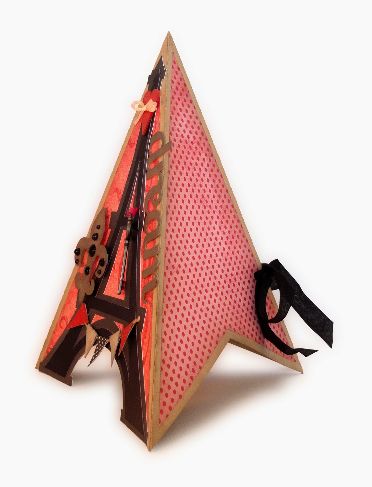 Needles 'n' Knowledge: Eiffel Tower "Dream" Teepee Card Tutorial