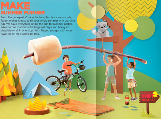 Look at the Birdie and Smile: Behind the sets: Target Toys Summer Catalog