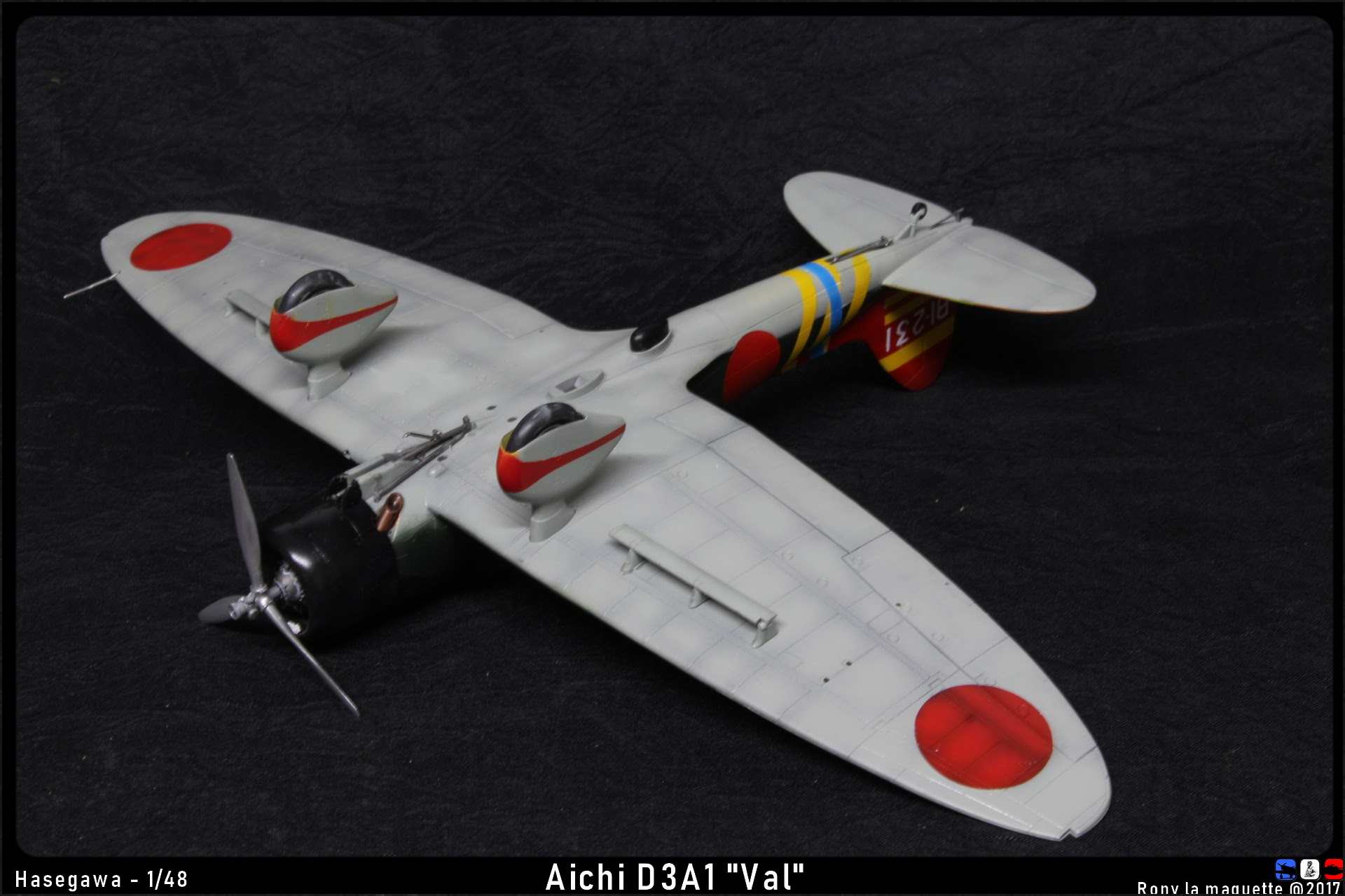 Comment faire une maquette du Aichi D3A1 VAL d'Hasegawa au 1/48. | Rony ...