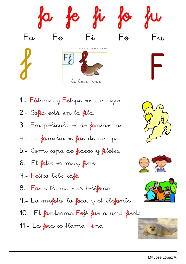 APRENDEMOS JUNTOS: Fonema F