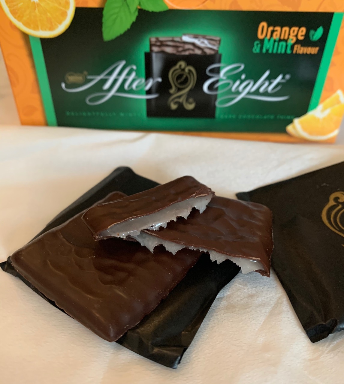 FOODSTUFF FINDS: Nestle After Eight Orange & Mint (GB Gifts) By @Cinabar