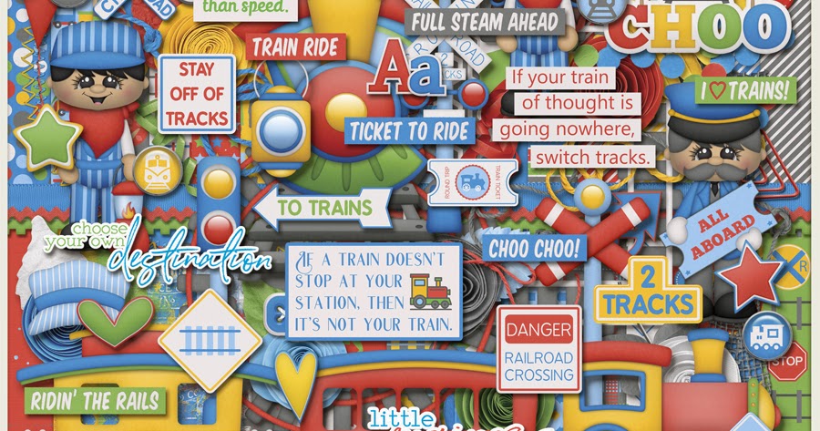 BoomersGirl Designs: "Making Tracks" Digital Kit