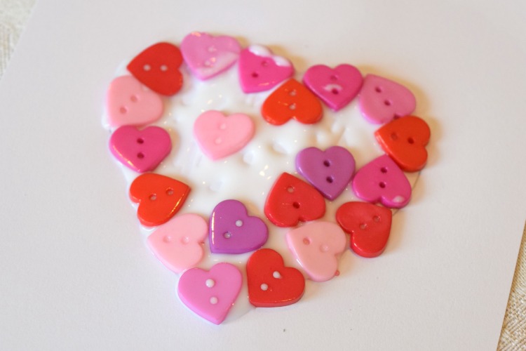 Cute As A Button Valentine Craft | What Can We Do With Paper And Glue