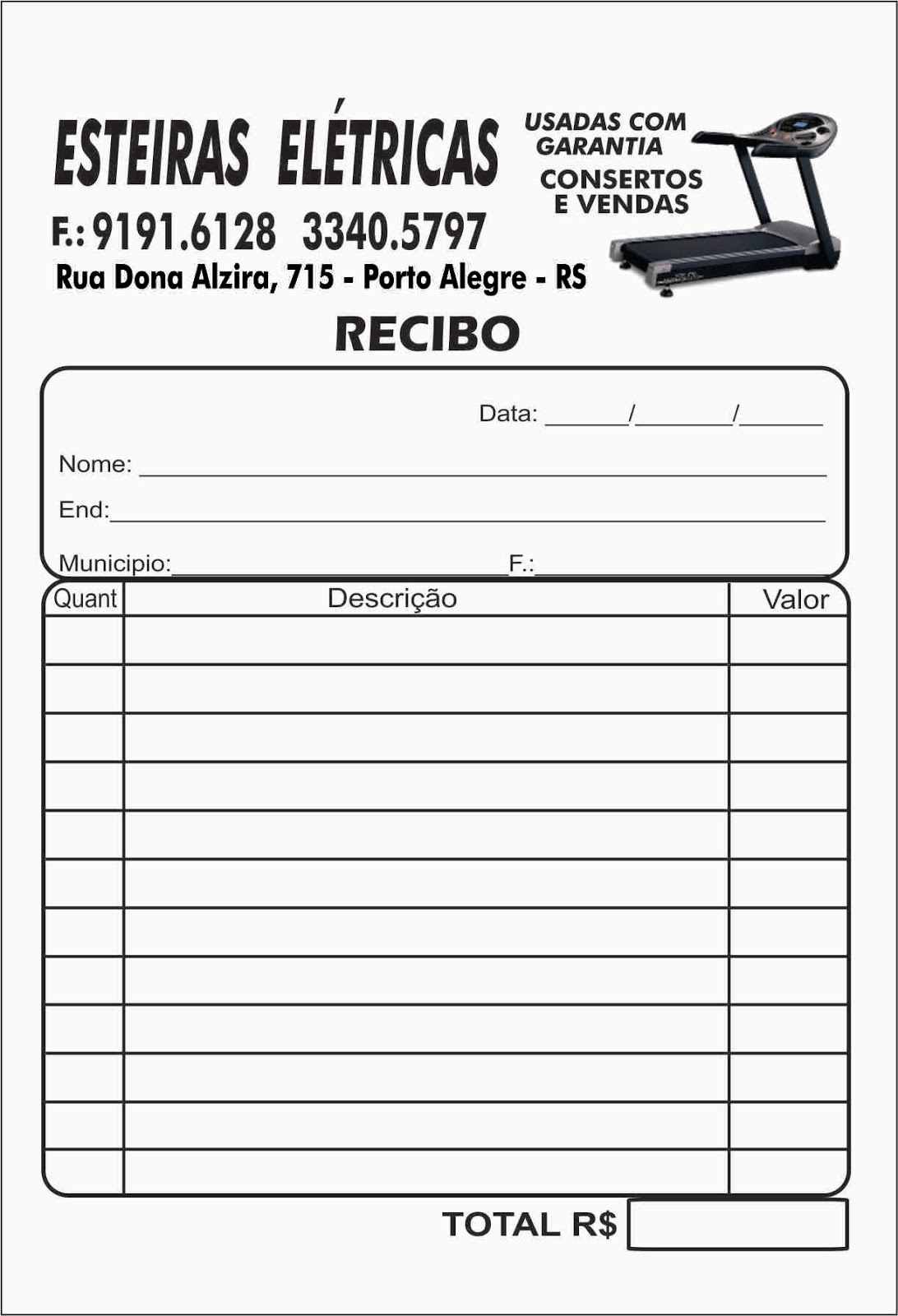 Gráfica Porto Alegre: Modelos de Artes de Blocos de Recibos