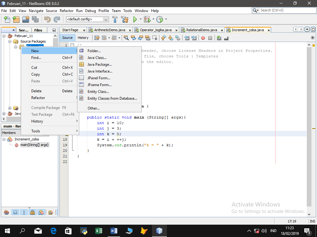 cara membuat kelas pada aplikasi Netbeans: Membuat kelas pada aplikasi ...
