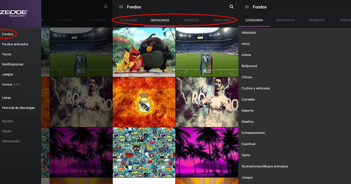 Zedge: personaliza tu fondo y tonos a tu gusto