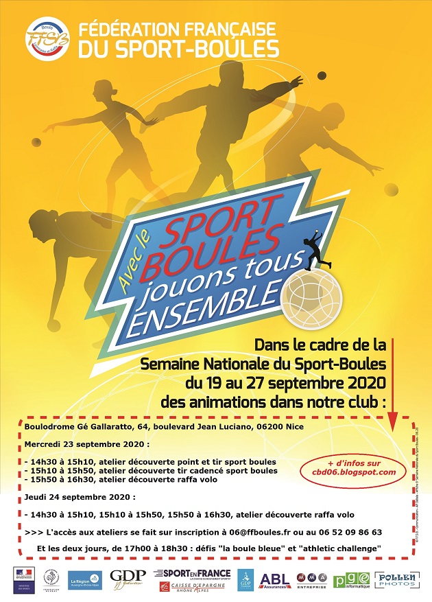 C.B.D. des Alpes Maritimes: Semaine nationale du Sport Boules : le ...