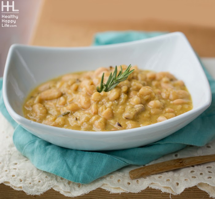 Tuscan-Style Creamy White Beans with Mushrooms and Fresh Herbs ...