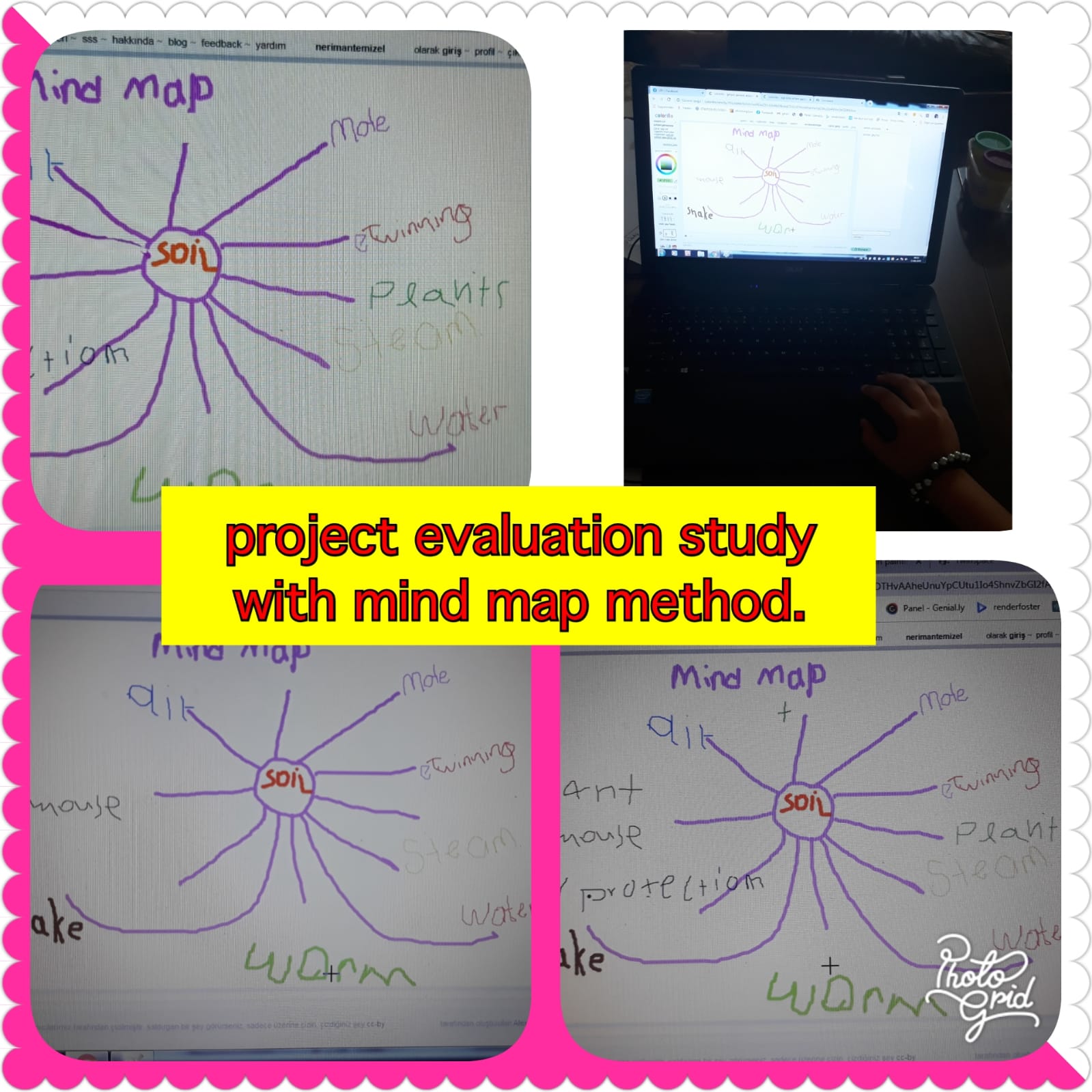 Soil STEAM: our joint drawing activity with mind map