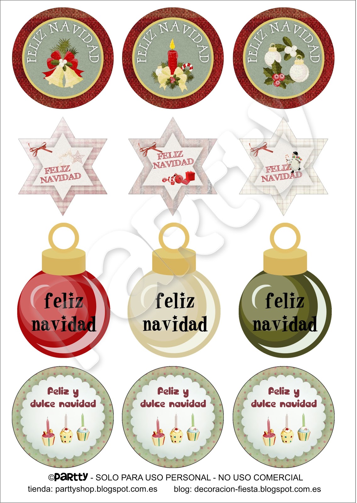 Partty - Fiestas temáticas y decoración para fiestas: Cupcake toppers ...