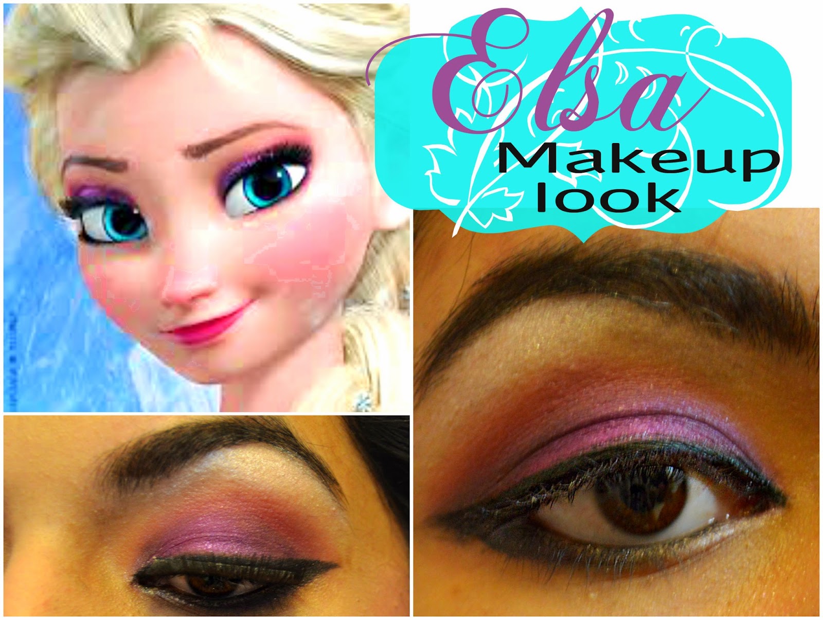 PeachyPout: Makeup Tutorial: Elsa inspired look from "Frozen"