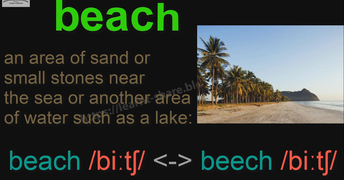 PICTURES: List of English Homophones that contain pronunciation of tʃ ...