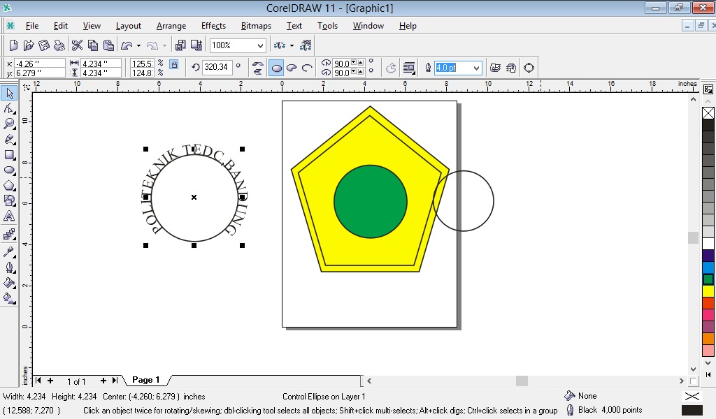 Computer Grafis: Tutorial Pembuatan Logo Politeknik TEDC Bandung