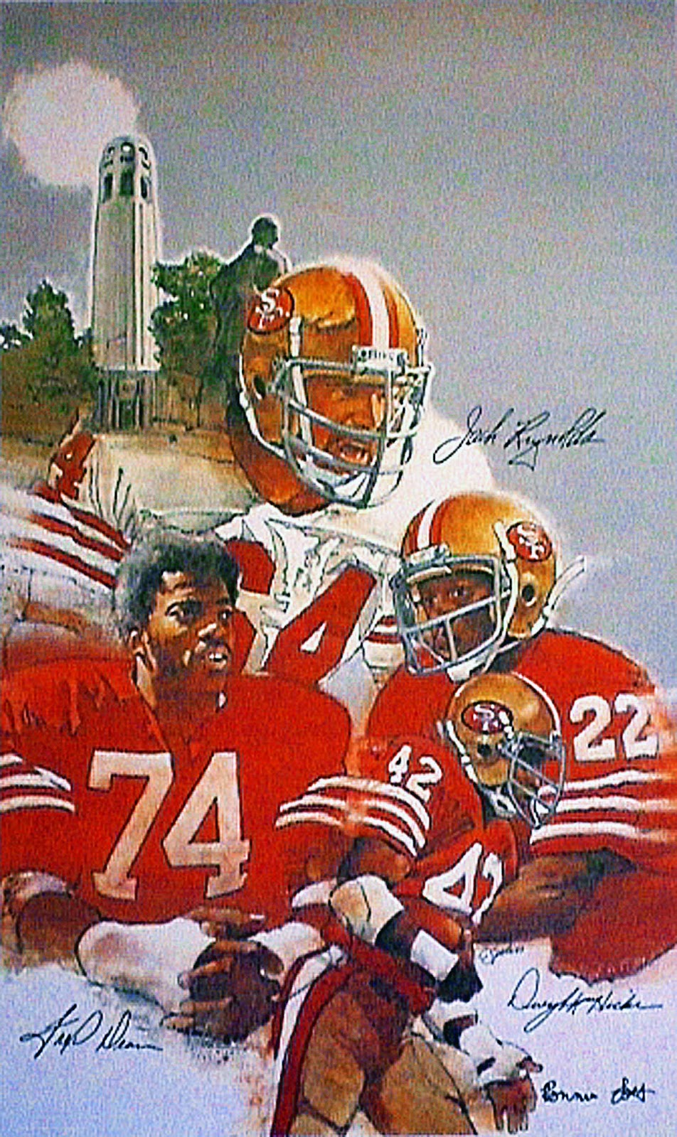 Pro Football Journal Presents: NFL Art: Jack Reynolds, Fred Dean ...