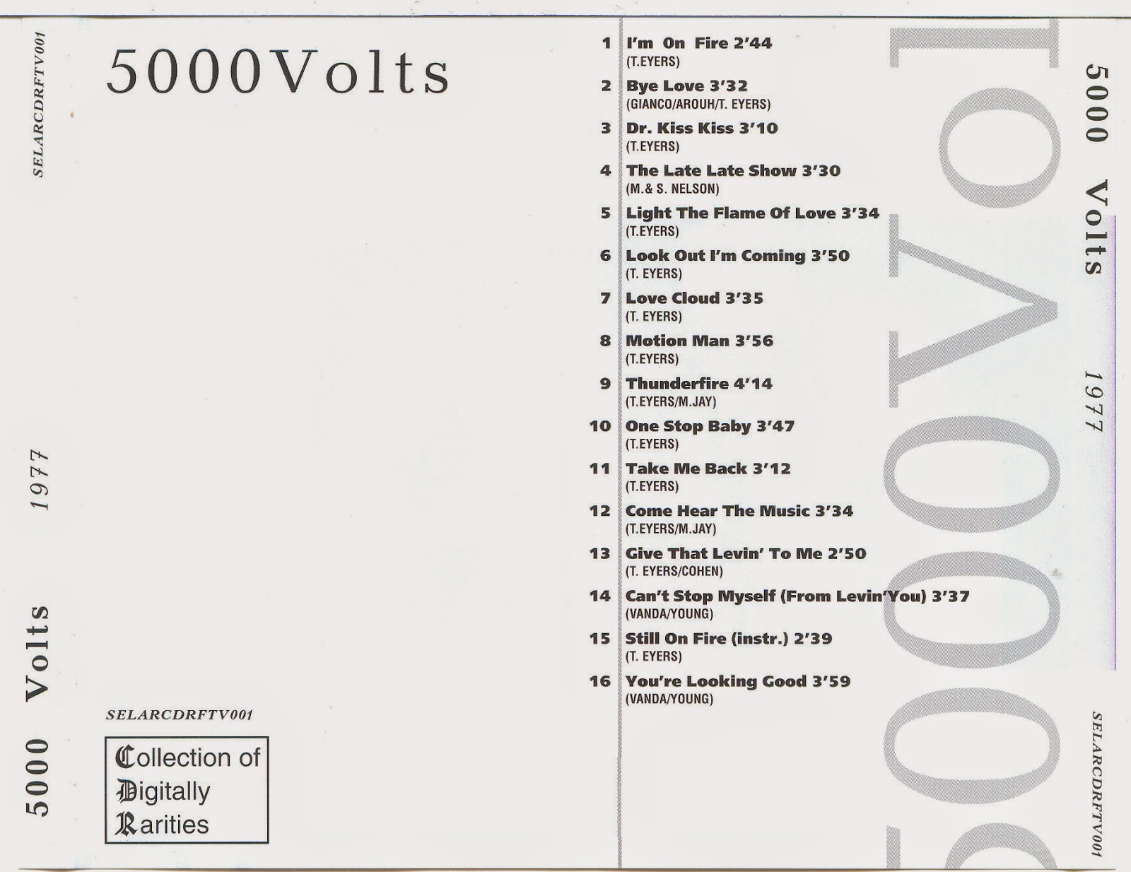 MI COLECCION DE MUSICA: 5000 Volts - 1977