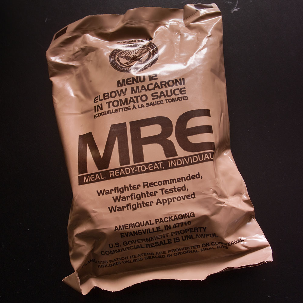 Women and Dreams: MRE Menu 12: Elbow Macaroni in Tomato Sauce