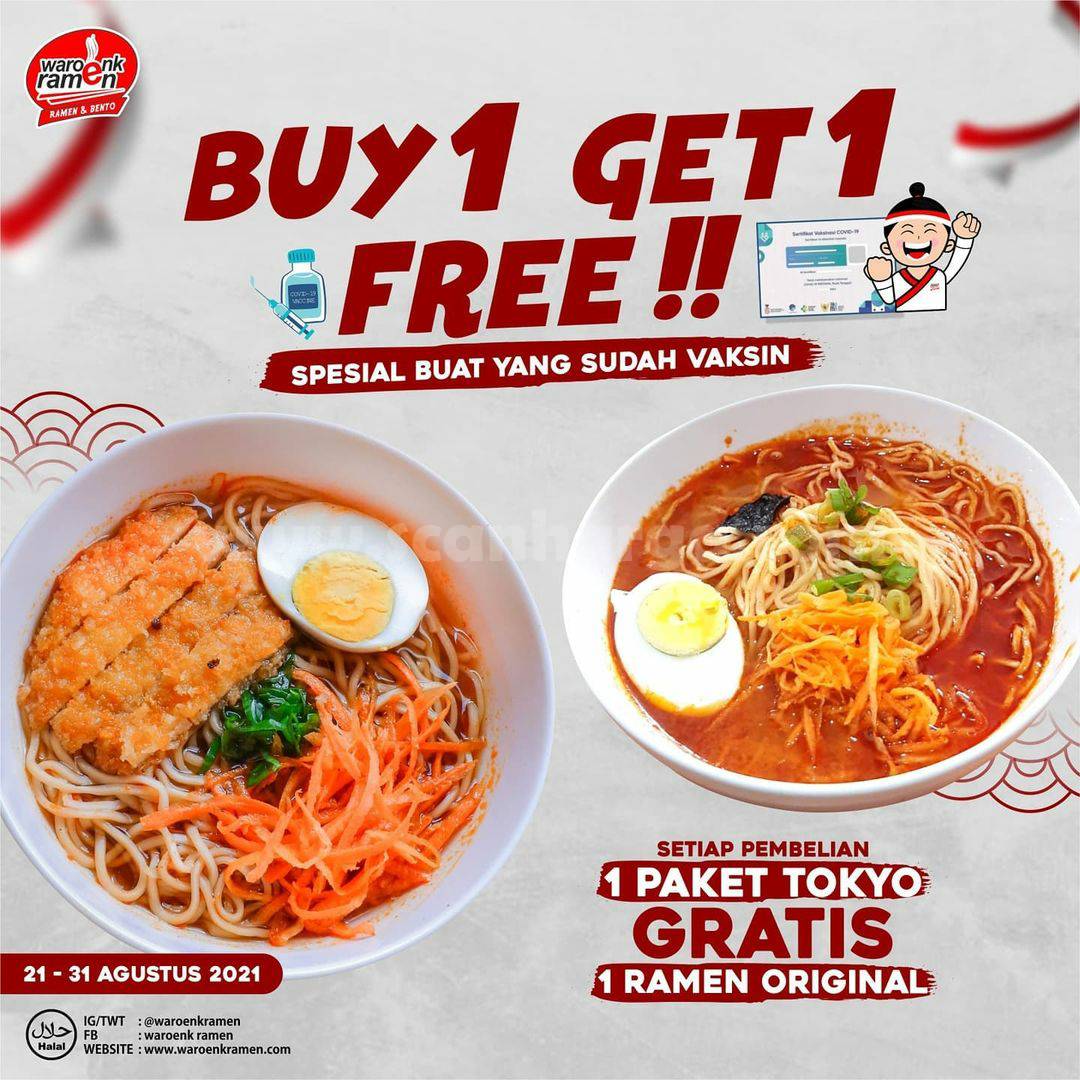 WAROENK RAMEN Promo BELI 1 Paket Tokyo GRATIS 1 Ramen Original* | scanharga