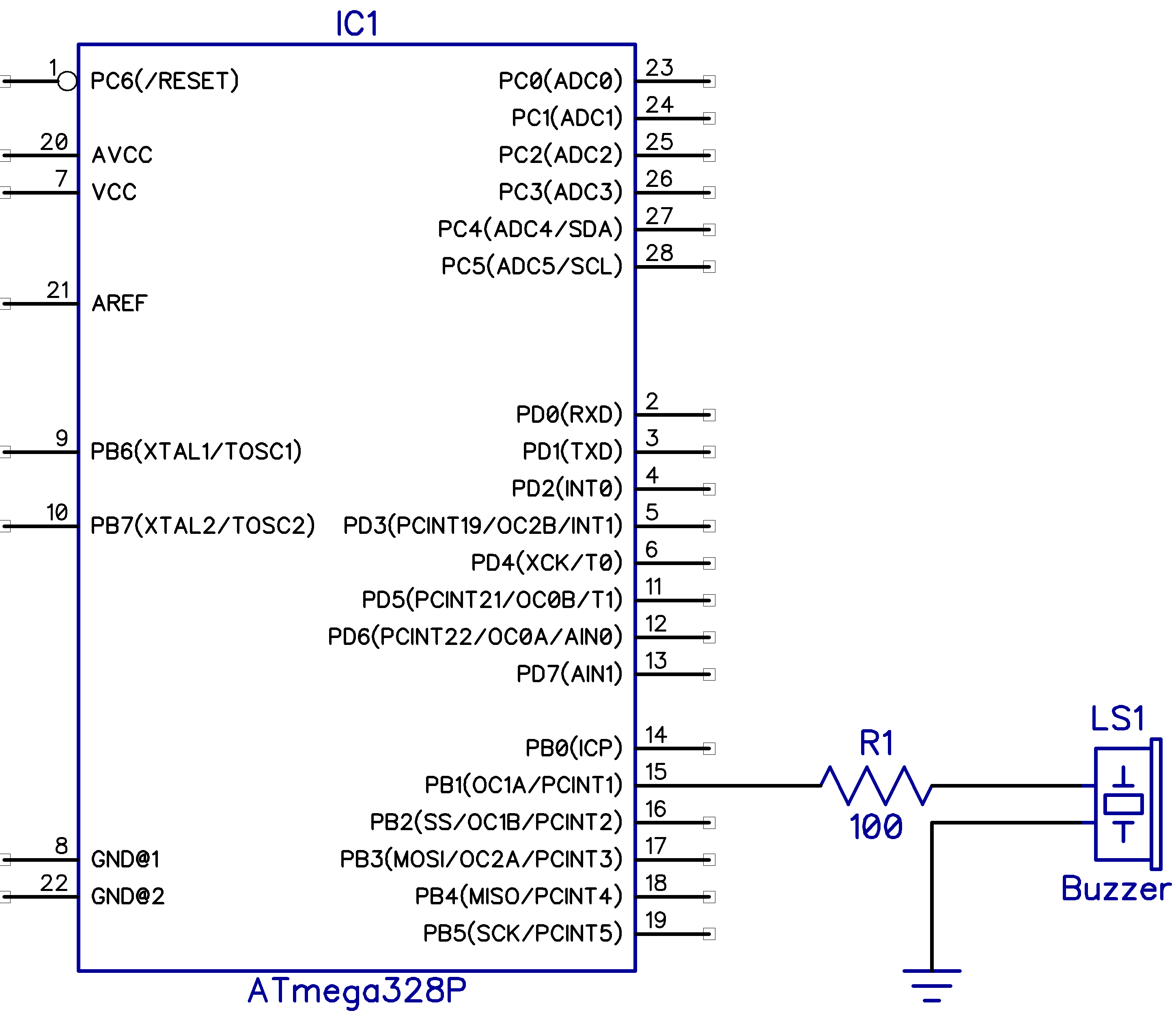 Playing music and tones using a piezo buzzer - library for AVR ...
