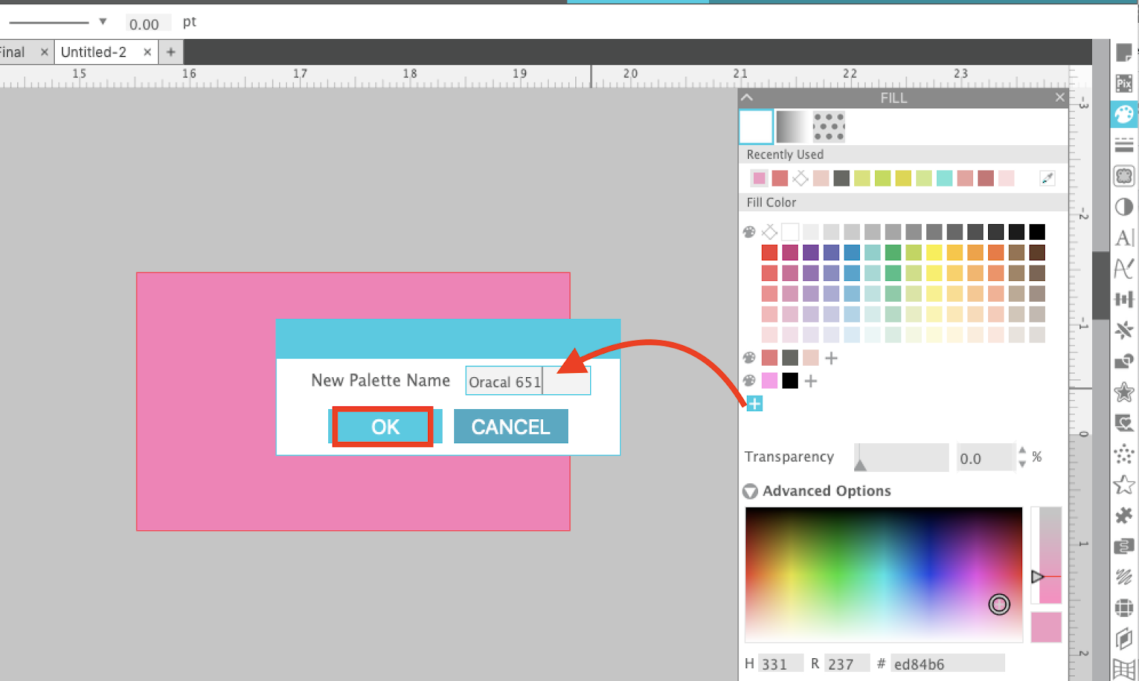 How to Save HEX IDs and Pantone Colors in Silhouette Studio (V4.3 ...