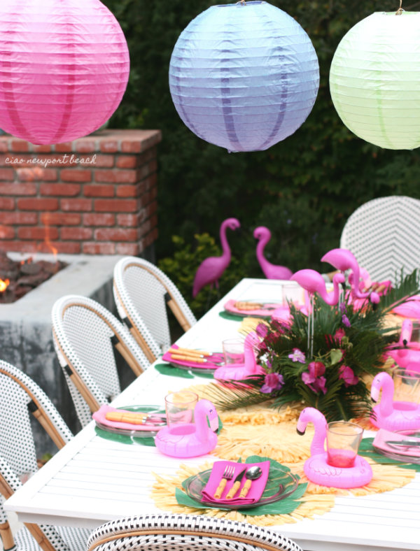 ciao! newport beach: a flamingle pool party