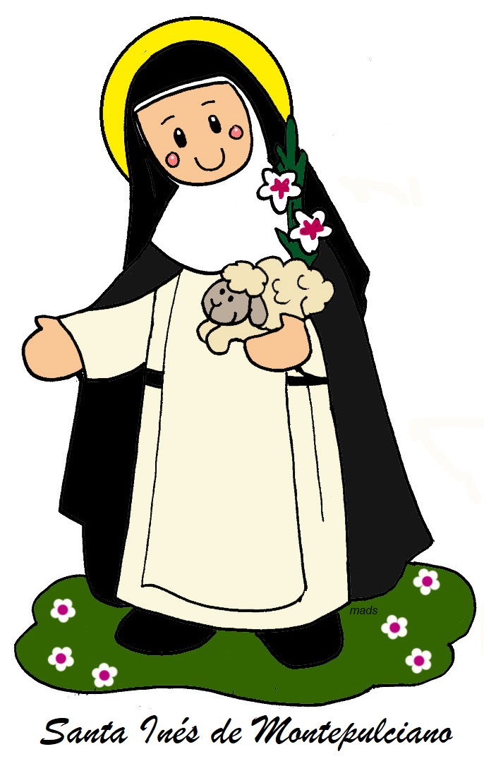 Mis ilustraciones: Santa Inés de Montepulciano