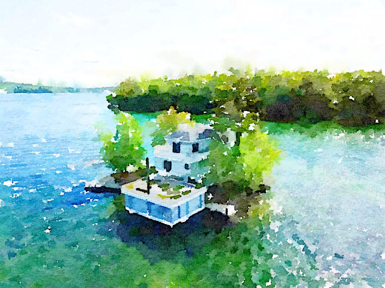 Welcome Island, Lake Winnipesaukee, Meredith, New Hampshire