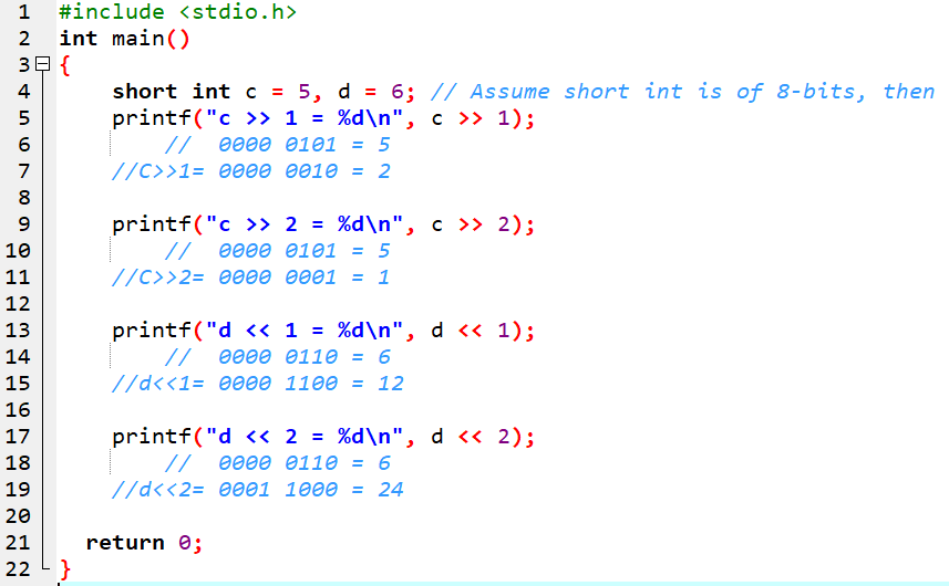 Operators and Expressions