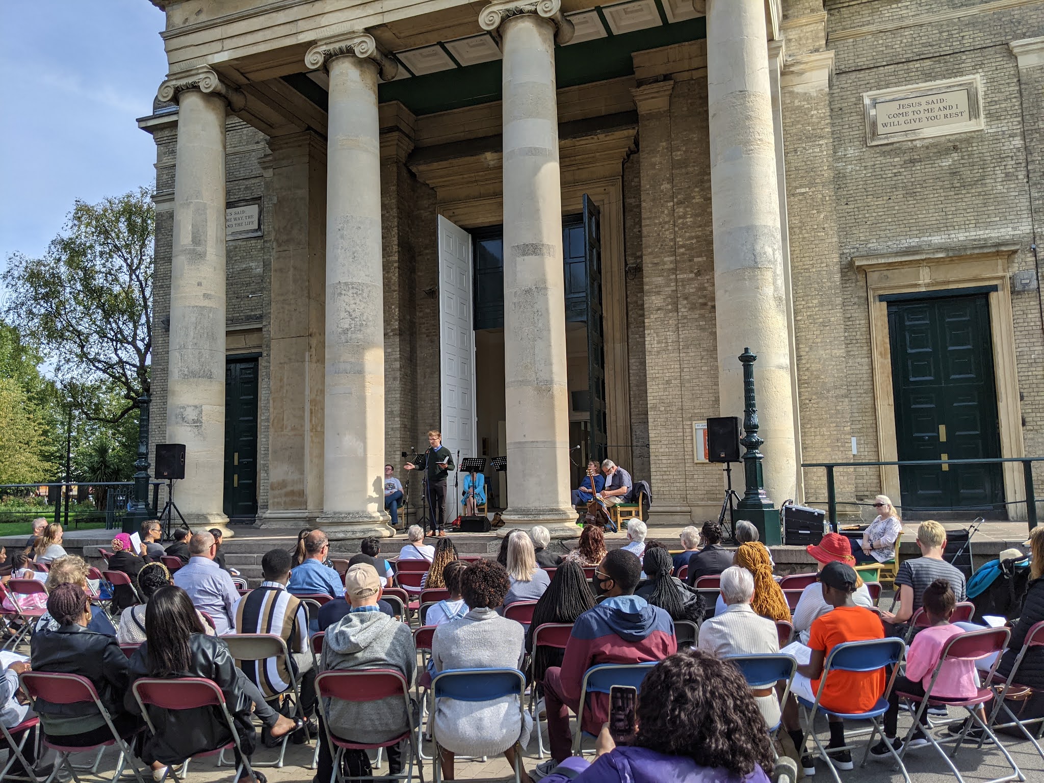Bermondsey Vicar: Open Air Church
