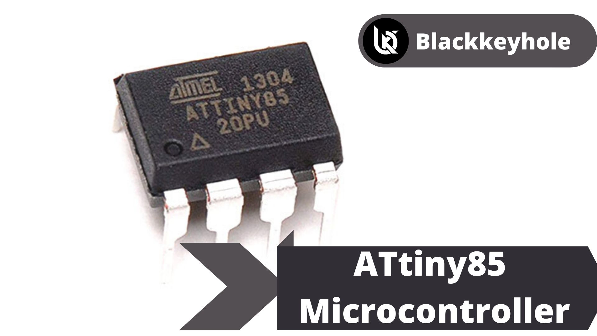 ATtiniy85 Microcontroller - Black keyhole