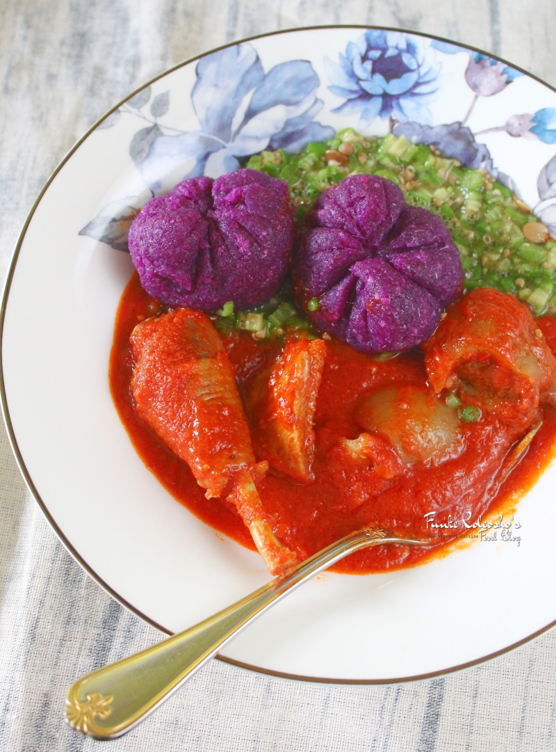 Red Cabbage Eba - "Cabbeba"