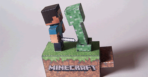 Minecraft Machine Papercraft | Paperized Crafts
