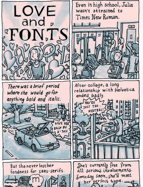 INCIDENTAL COMICS: Love & Fonts