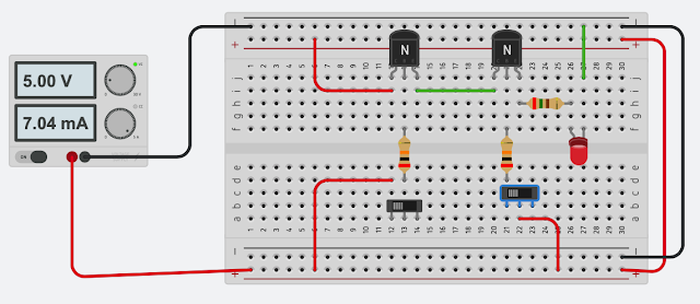 Arduino: Portas AND e NAND com transístores